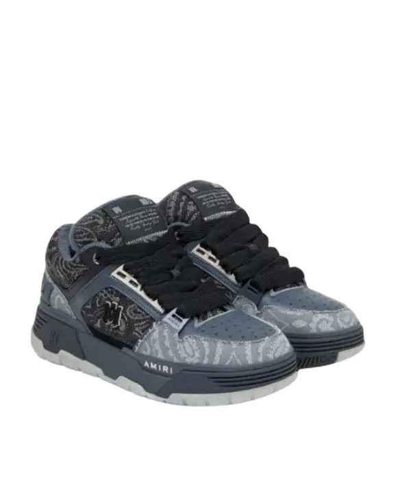 Amiri Ma-1 Bandana-jacquard Sneakers - Black