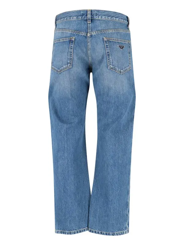 Prada Triangle Logo Jeans