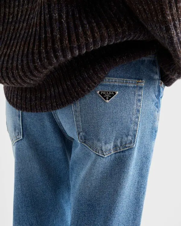Prada Triangle Logo Jeans