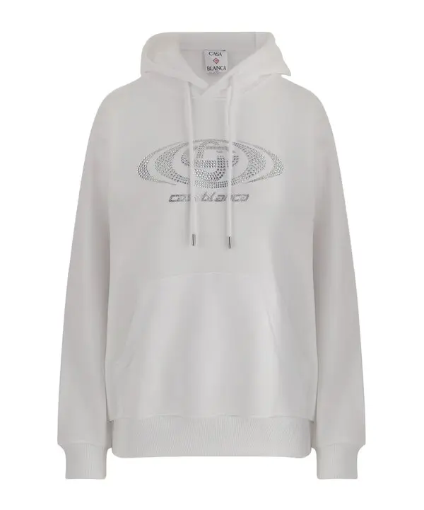 Casablanca Rhinestone Logo Hoodie