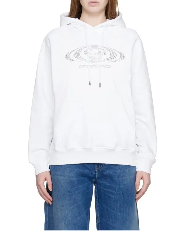 Casablanca Rhinestone Logo Hoodie