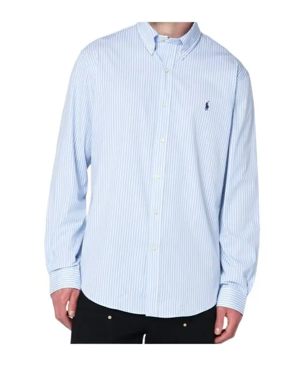 Polo Ralph Lauren Polo Pony-embroidered Striped Shirt - Blue