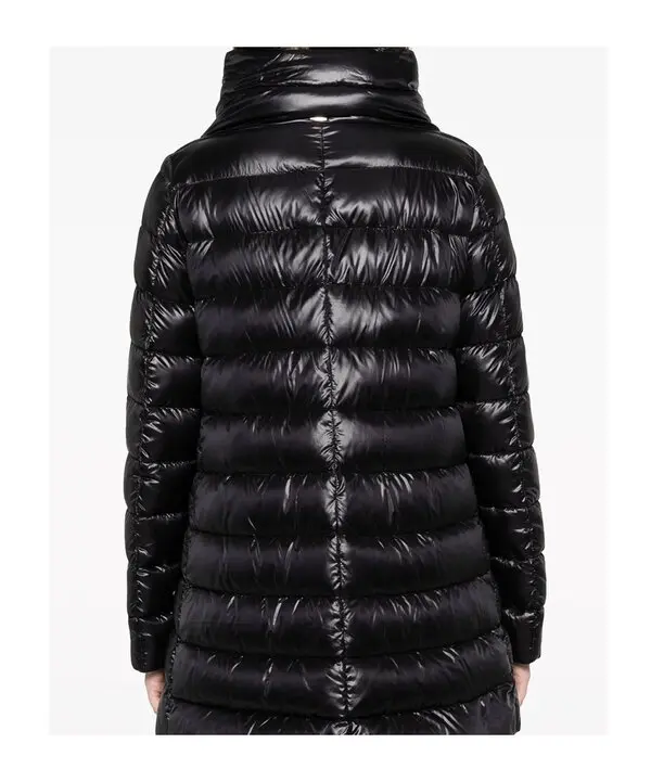 Herno Quilted Down Jacket With Stand Collar - Black