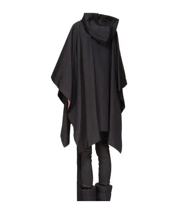 Rick Owens Cotton Hooded Cape