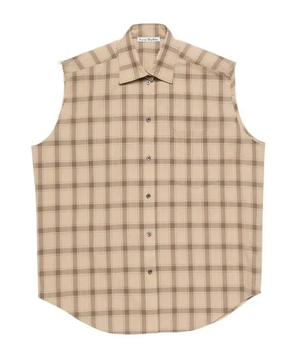 Acne Studios Checked Sleeveless Vest