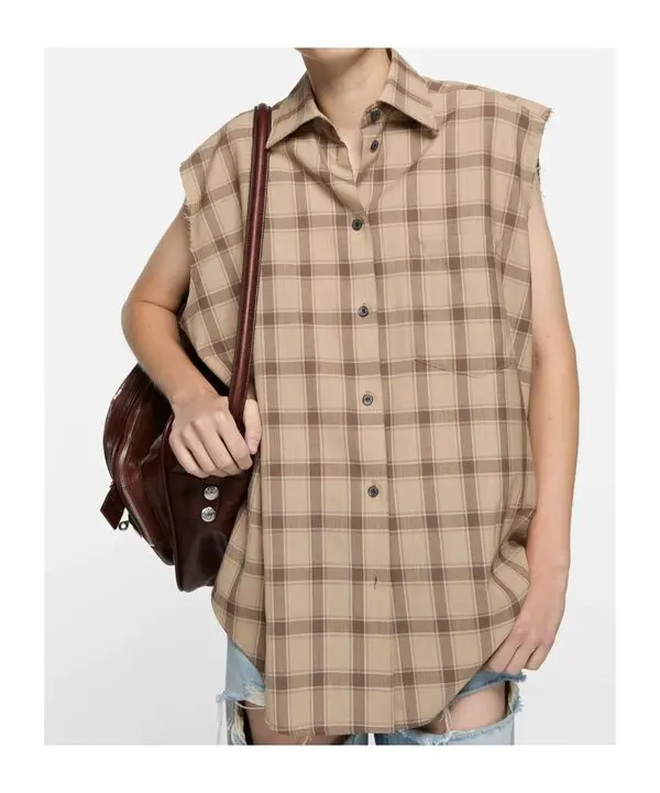 Acne Studios Checked Sleeveless Vest