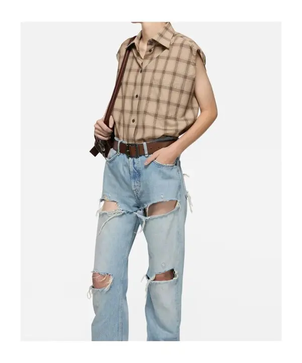 Acne Studios Checked Sleeveless Vest