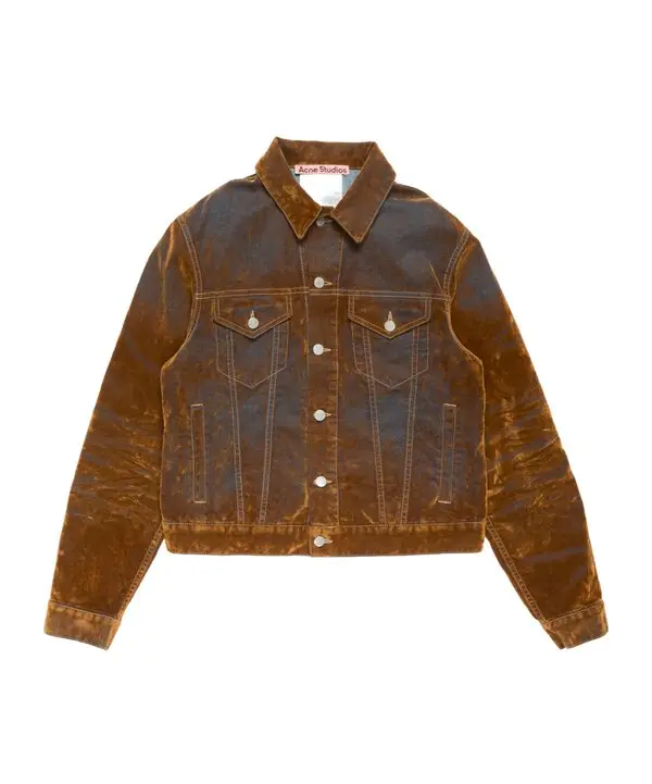 Acne Studios Flocked Denim Jacket