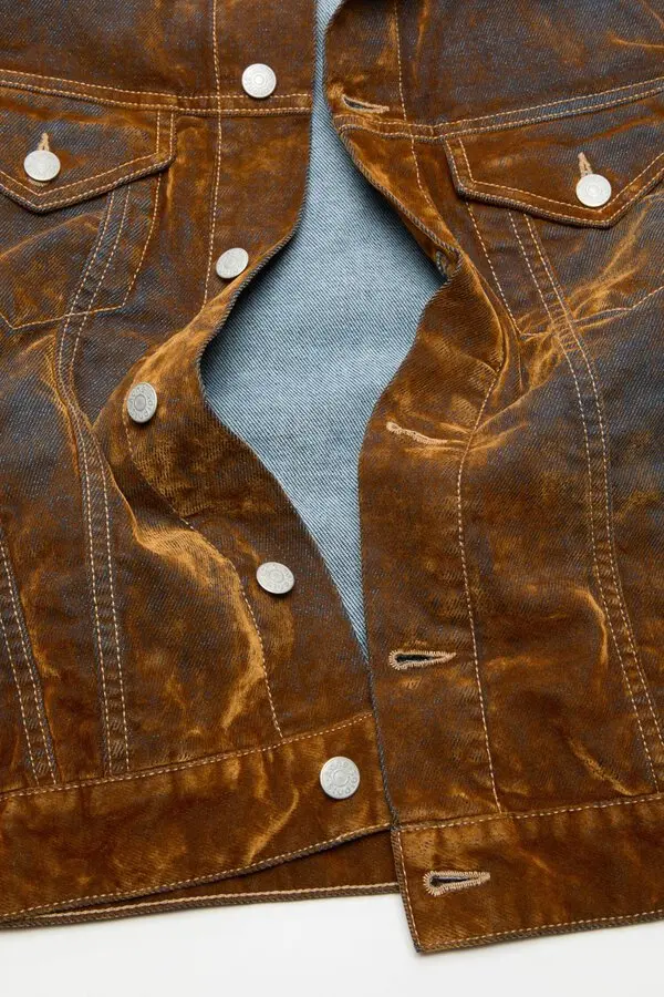 Acne Studios Flocked Denim Jacket