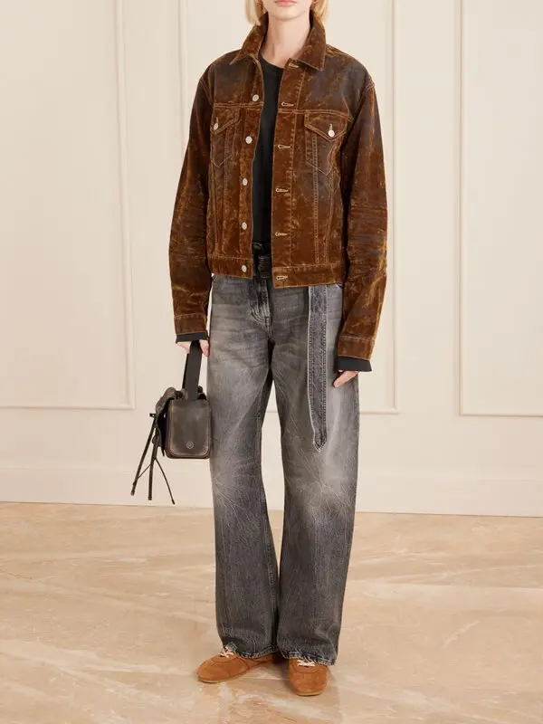 Acne Studios Flocked Denim Jacket