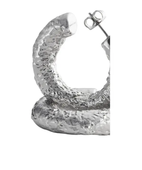 MAISON MARGIELA Textured Hoop Earrings