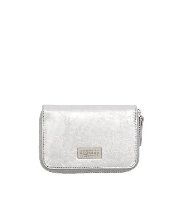 MAISON MARGIELA Zip-around Wallet - Silver