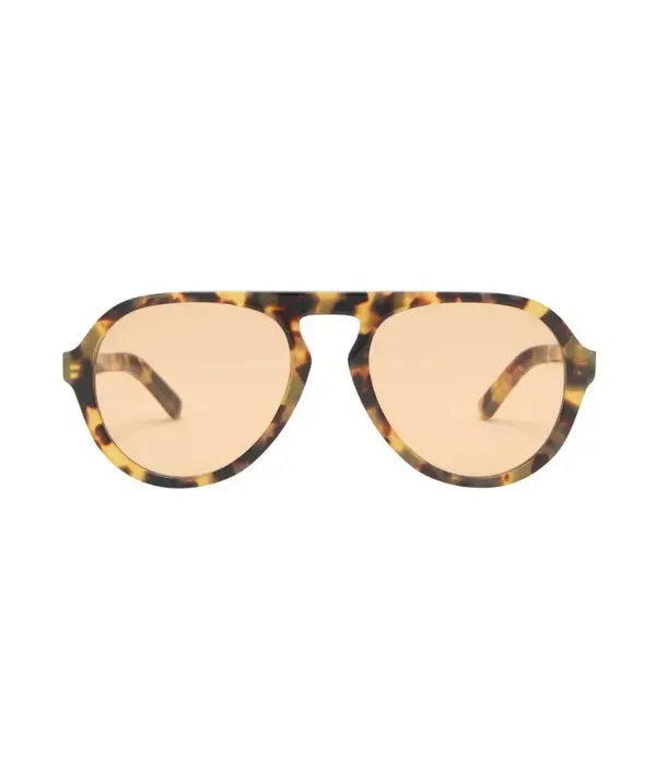 Ulla Johnson Lee Aviator Sunglasses In Tortoiseshell - Tortoise
