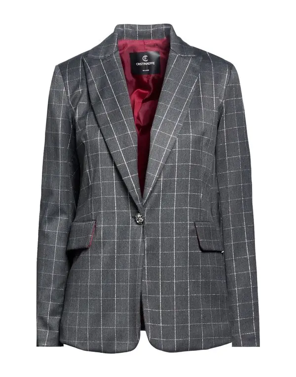 CRISTINAEFFE Single-breasted Checked Blazer