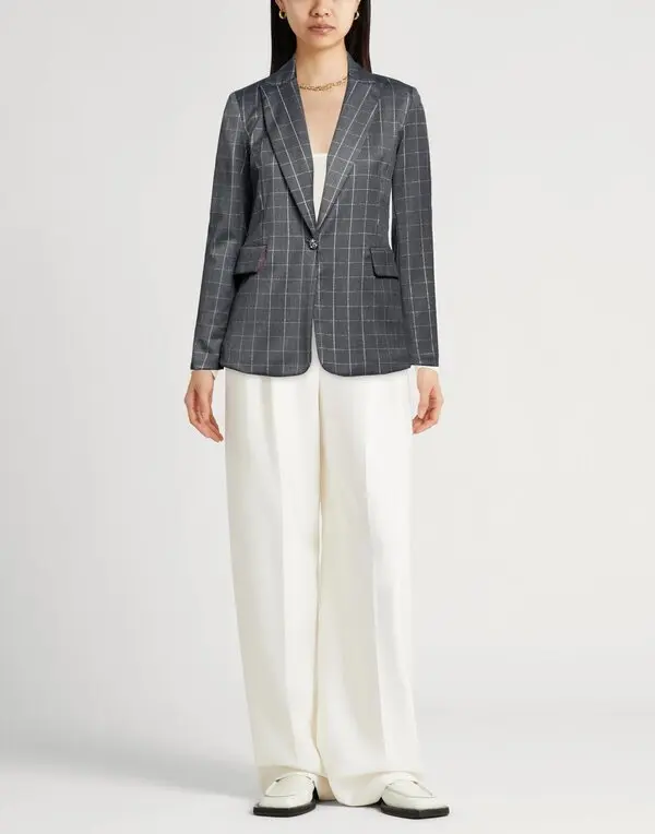 CRISTINAEFFE Single-breasted Checked Blazer