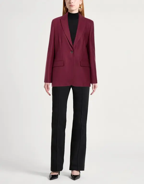 OTTOD'AME Single-breasted Blazer In Polyester, Virgin Wool, And Elastane