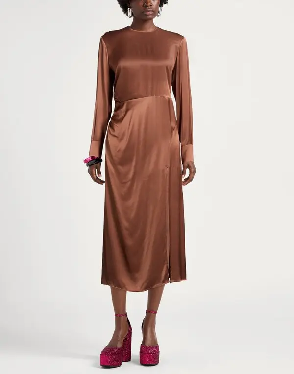 OTTOD'AME Midi Dress - Beige