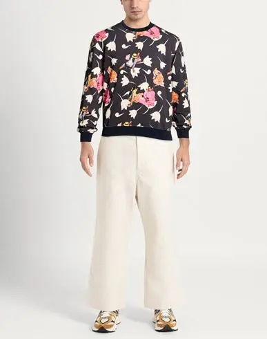 JOHNNY LAMBS French Terry Floral Print Crewneck Sweatshirt