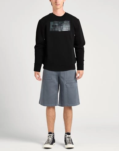LA MARTINA Crewneck Sweatshirt With Logo Embellishment - Black