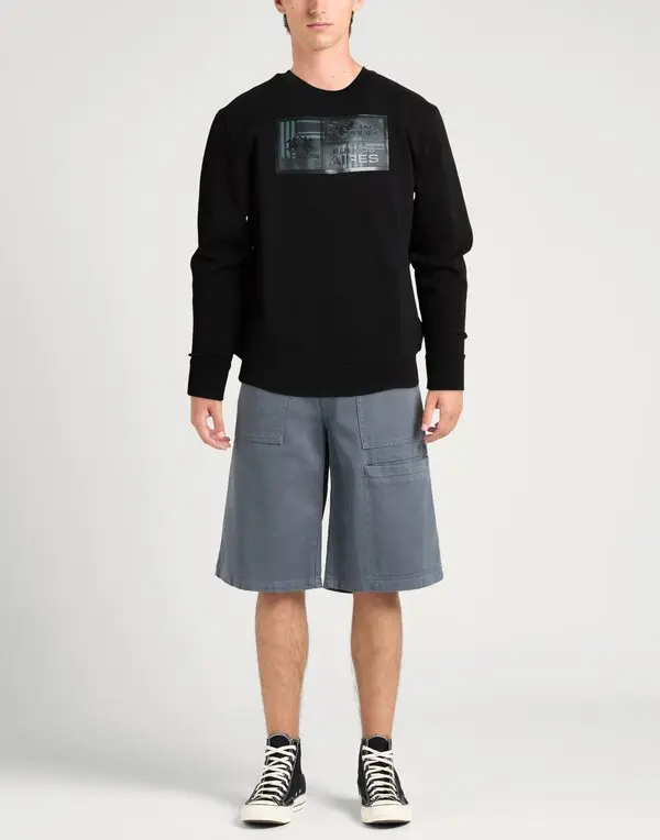 LA MARTINA Crewneck Sweatshirt With Logo Embellishment - Black