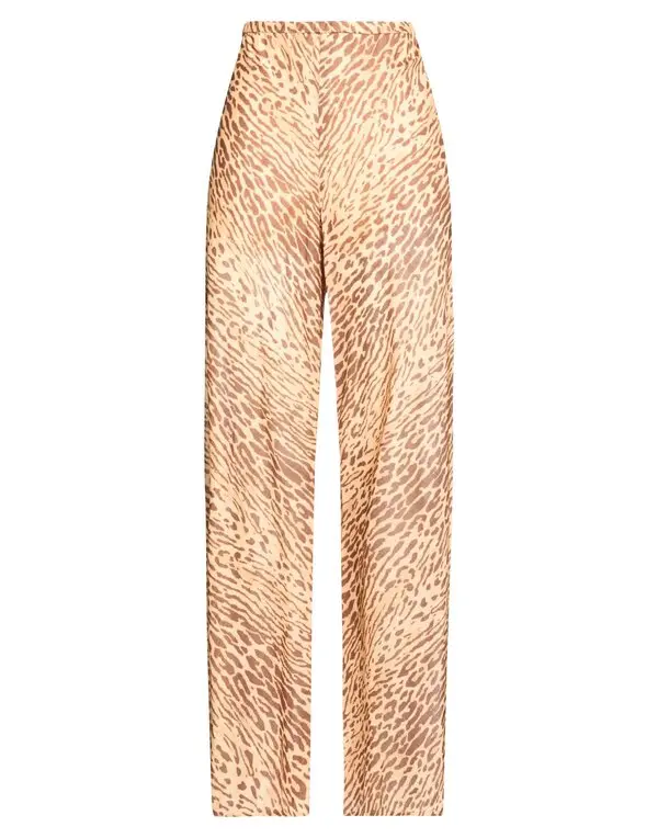 Zimmermann Leopard-print Gauze Pajama Pants - Orange