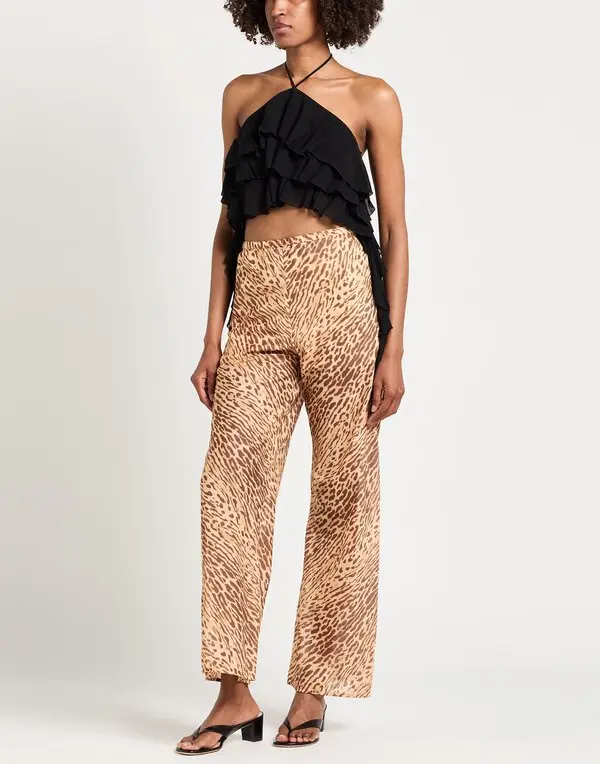 Zimmermann Leopard-print Gauze Pajama Pants - Orange