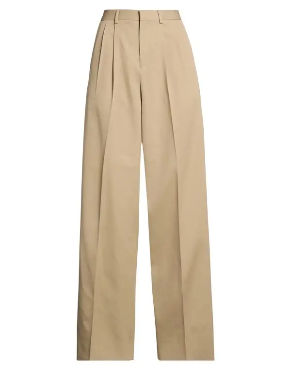 Celine Cotton And Wool Gabardine High-waisted Pants
