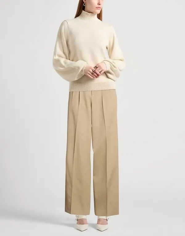 Celine Cotton And Wool Gabardine High-waisted Pants
