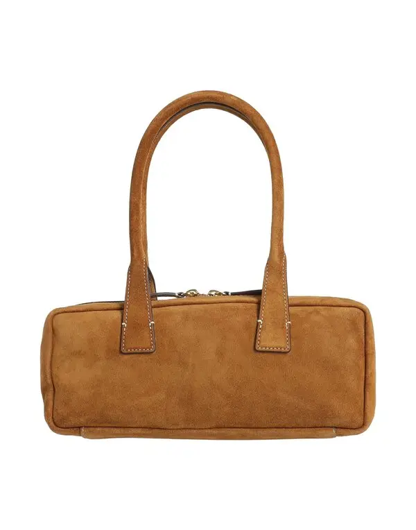 Staud Stuad Brown Suede Baguette Handbag