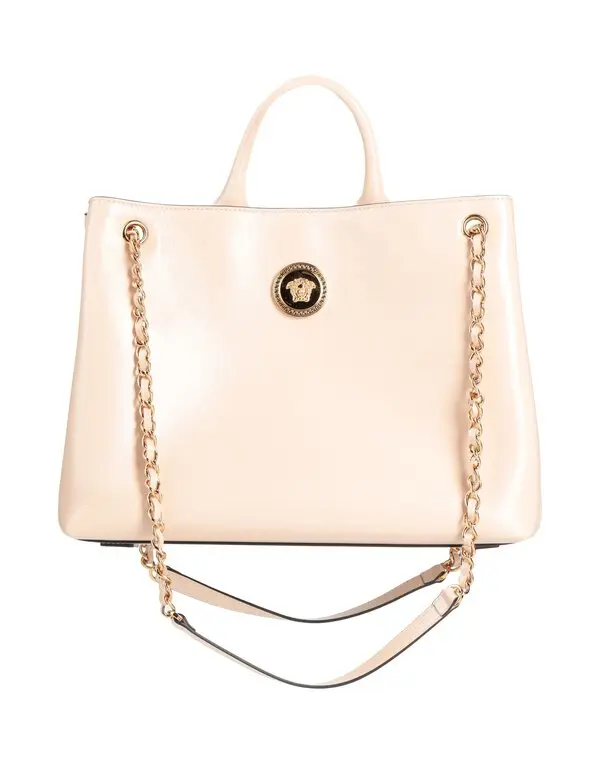 Versace Handbag In Calfskin And Lambskin - Pink