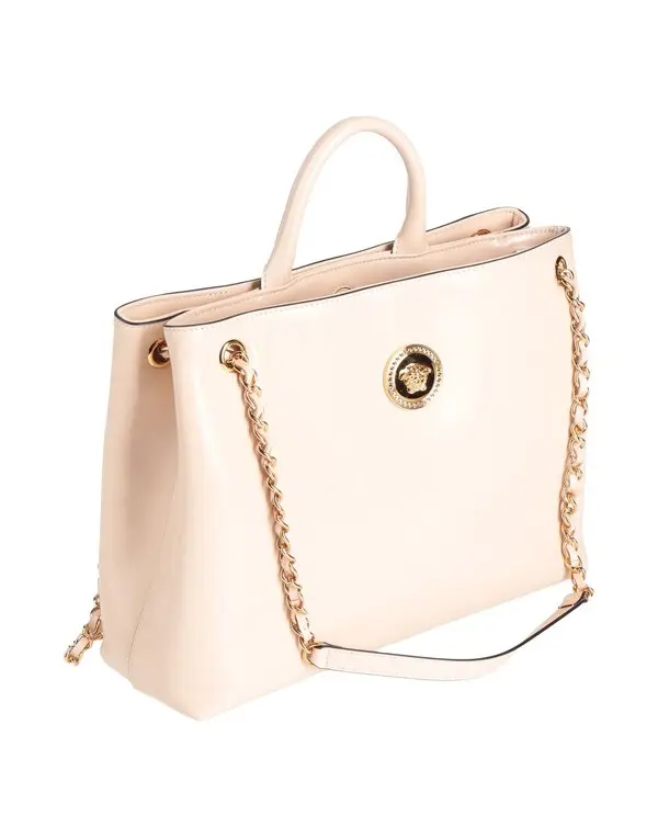 Versace Handbag In Calfskin And Lambskin - Pink