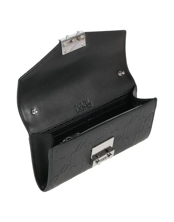 Karl Lagerfeld Embossed Leather Crossbody Bag