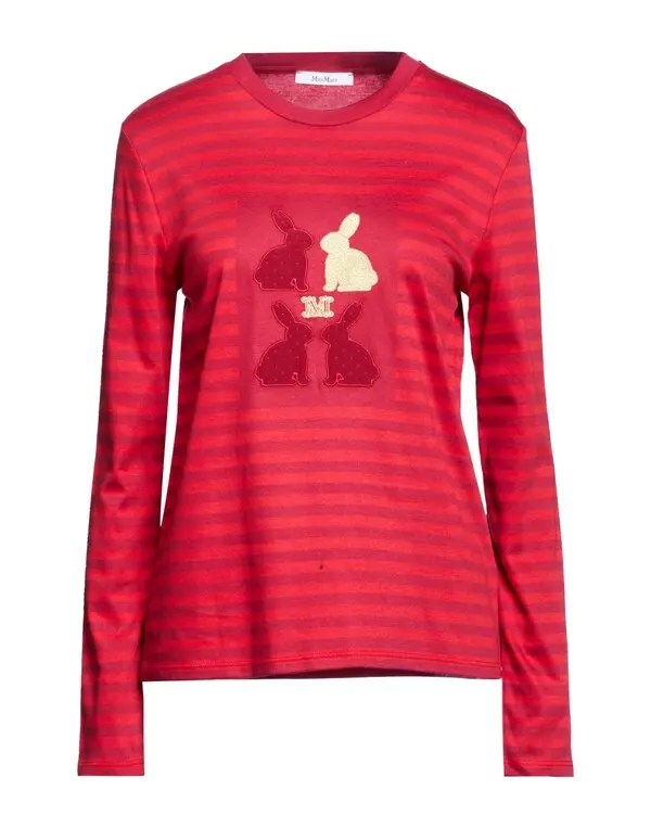 Max Mara Cotton Jersey T-shirt With Embroidered Logo