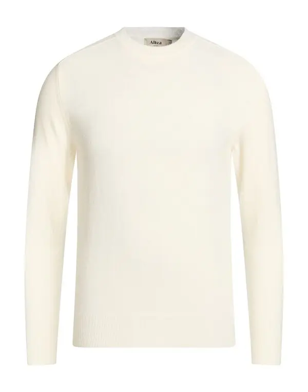 Altea Virgin Wool And Cashmere Crewneck Sweater - White