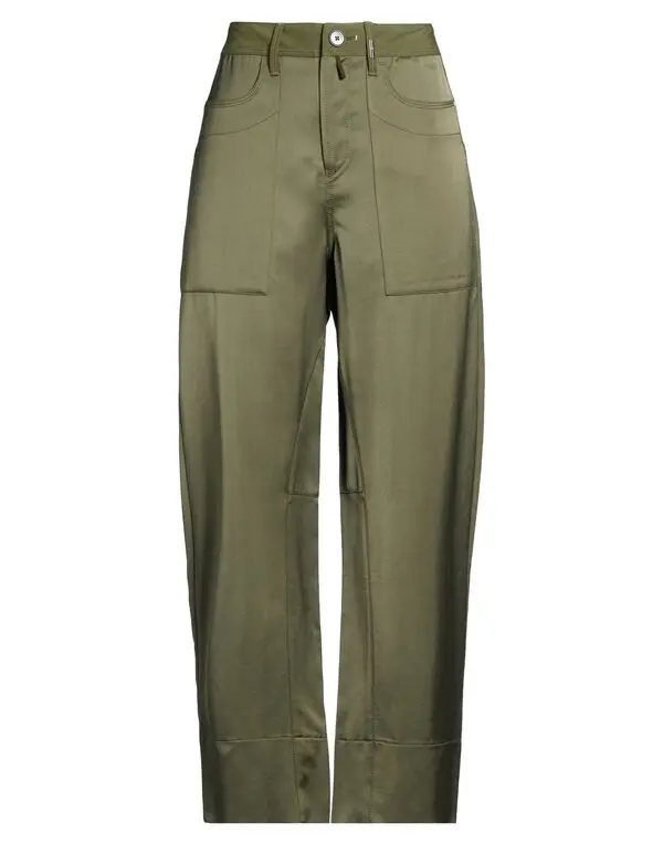 High Viscose, Virgin Wool, And Elastane Tapered Pants