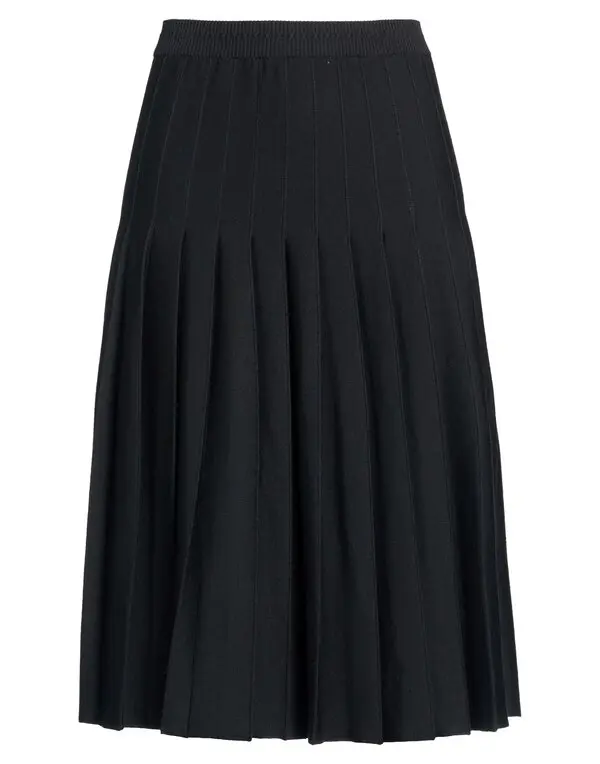Thom Browne Midi Skirt In Virgin Wool And Silk