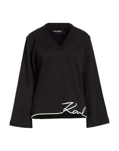 Karl Lagerfeld Embroidered V-neck Sweatshirt