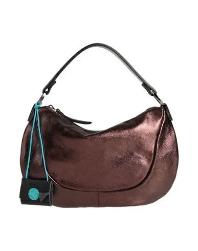 GABS Dark Calfskin Hobo Bag With Detachable Application
