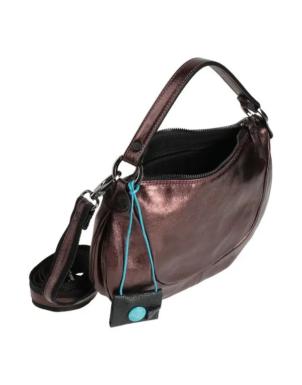 GABS Dark Calfskin Hobo Bag With Detachable Application