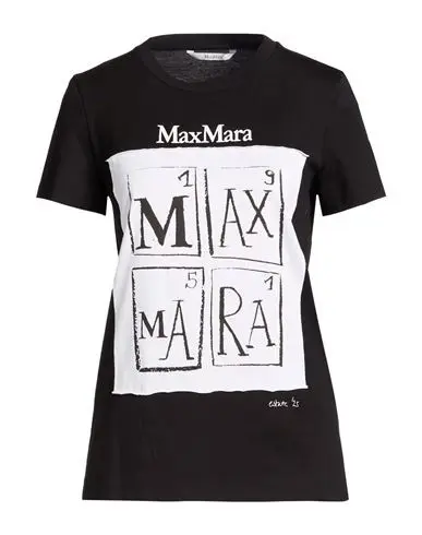 Max Mara Printed Cotton T-shirt - Black