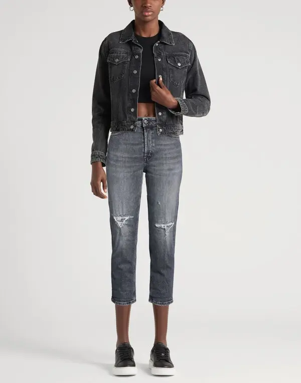 DONDUP Tapered Jeans In Distressed Denim