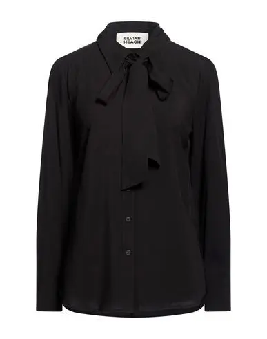 SILVIAN HEACH Viscose Shirt With Bow Detail - Black