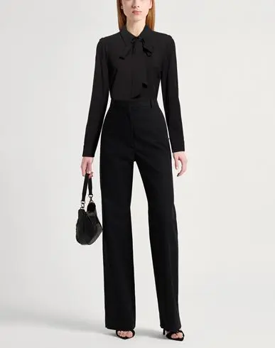 SILVIAN HEACH Viscose Shirt With Bow Detail - Black