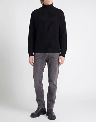 JACK & JONES Ribbed Turtleneck Sweater - Black