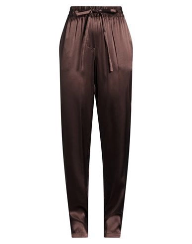 Dolce & Gabbana Emerald Silk Blend Pajama Pants - Brown