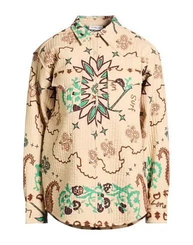 ARIZONA LOVE Cotton Jersey Shirt With Multicolor Print - Sand