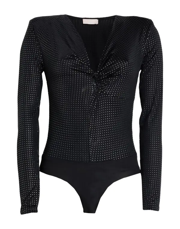 Liu Jo Jersey Bodysuit With Stud Appliqués