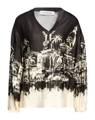 SHIRTAPORTER Viscose V-neck Long Sleeve Top