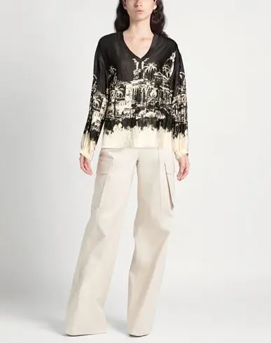 SHIRTAPORTER Viscose V-neck Long Sleeve Top