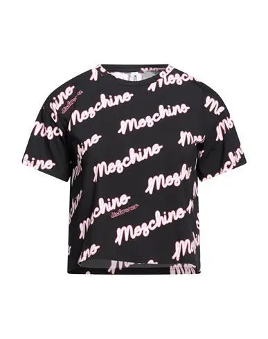 Moschino Cotton And Elastane Logo Print T-shirt